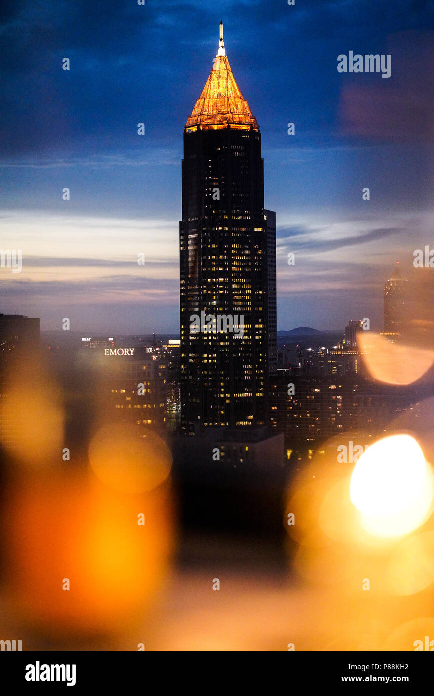 Atlanta Georgia skyline at night Stock Photo - Alamy
