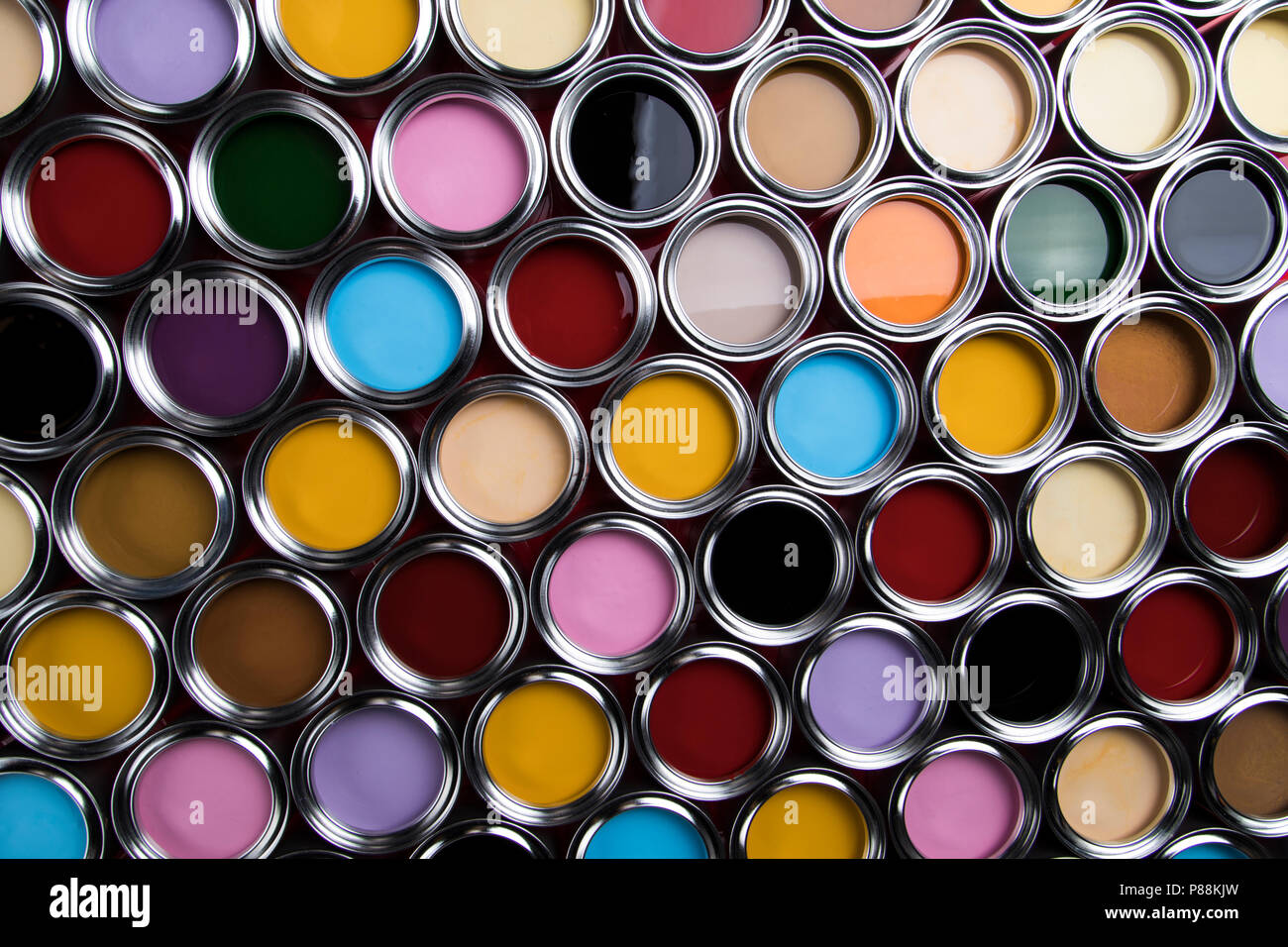 Color palette, can background Stock Photo - Alamy