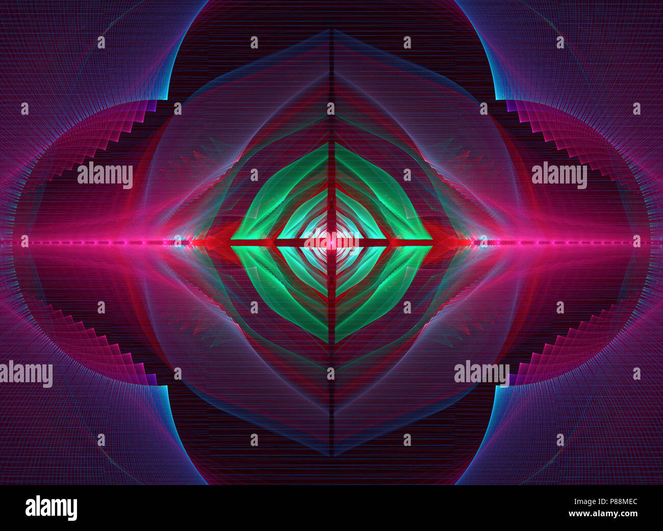 Abstract fractal patterns and shapes. Fractal texture. The colors in ...