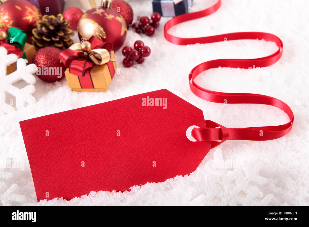 Christmas Gift Tag Background