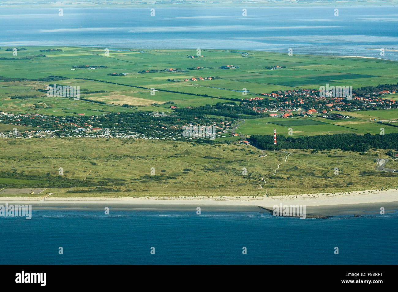 Dutch landscape seen from the air. The Netherlands photographed from ...