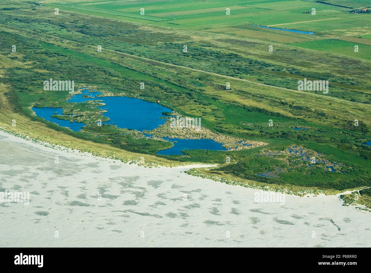 Dutch landscape seen from the air. The Netherlands photographed from ...