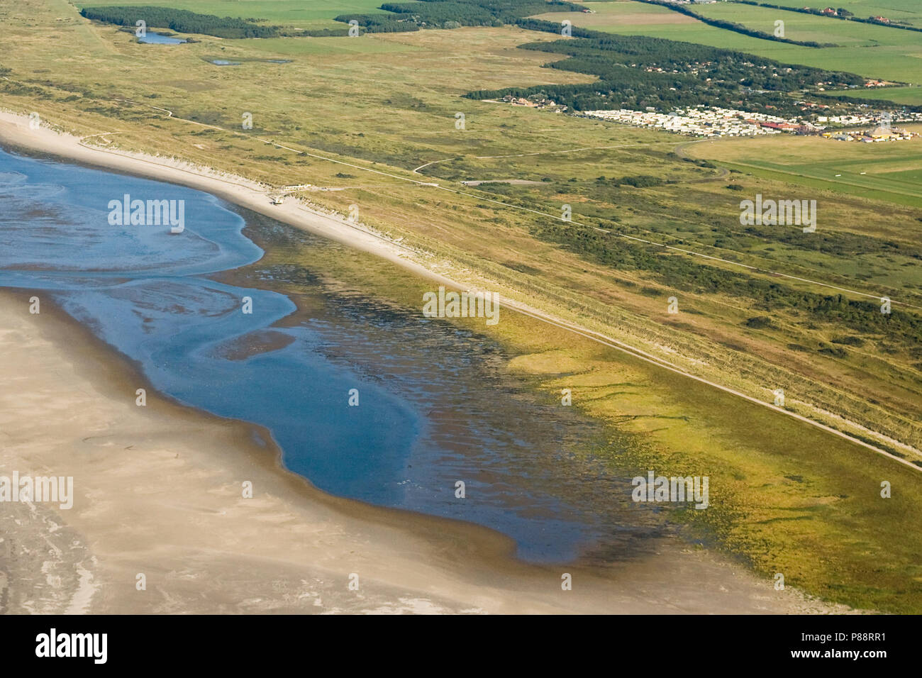 Dutch landscape seen from the air. The Netherlands photographed from ...