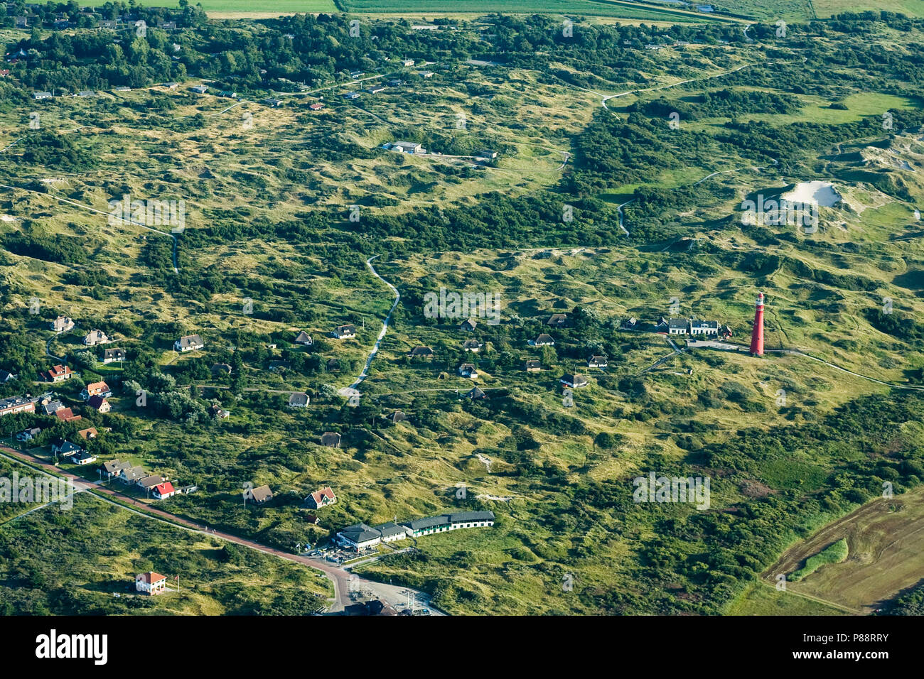 Dutch landscape seen from the air. The Netherlands photographed from ...