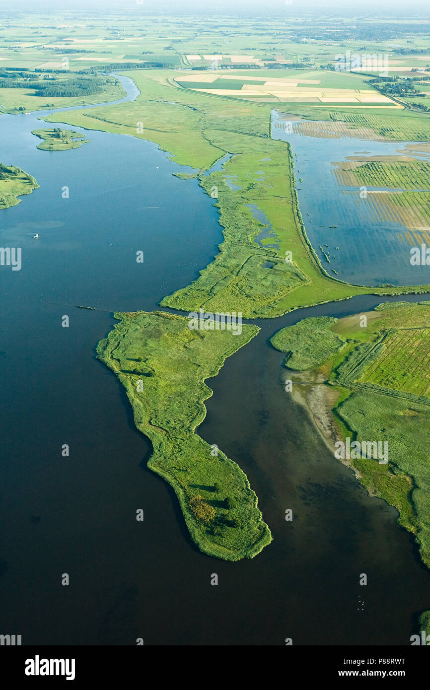 Dutch landscape seen from the air. The Netherlands photographed from ...