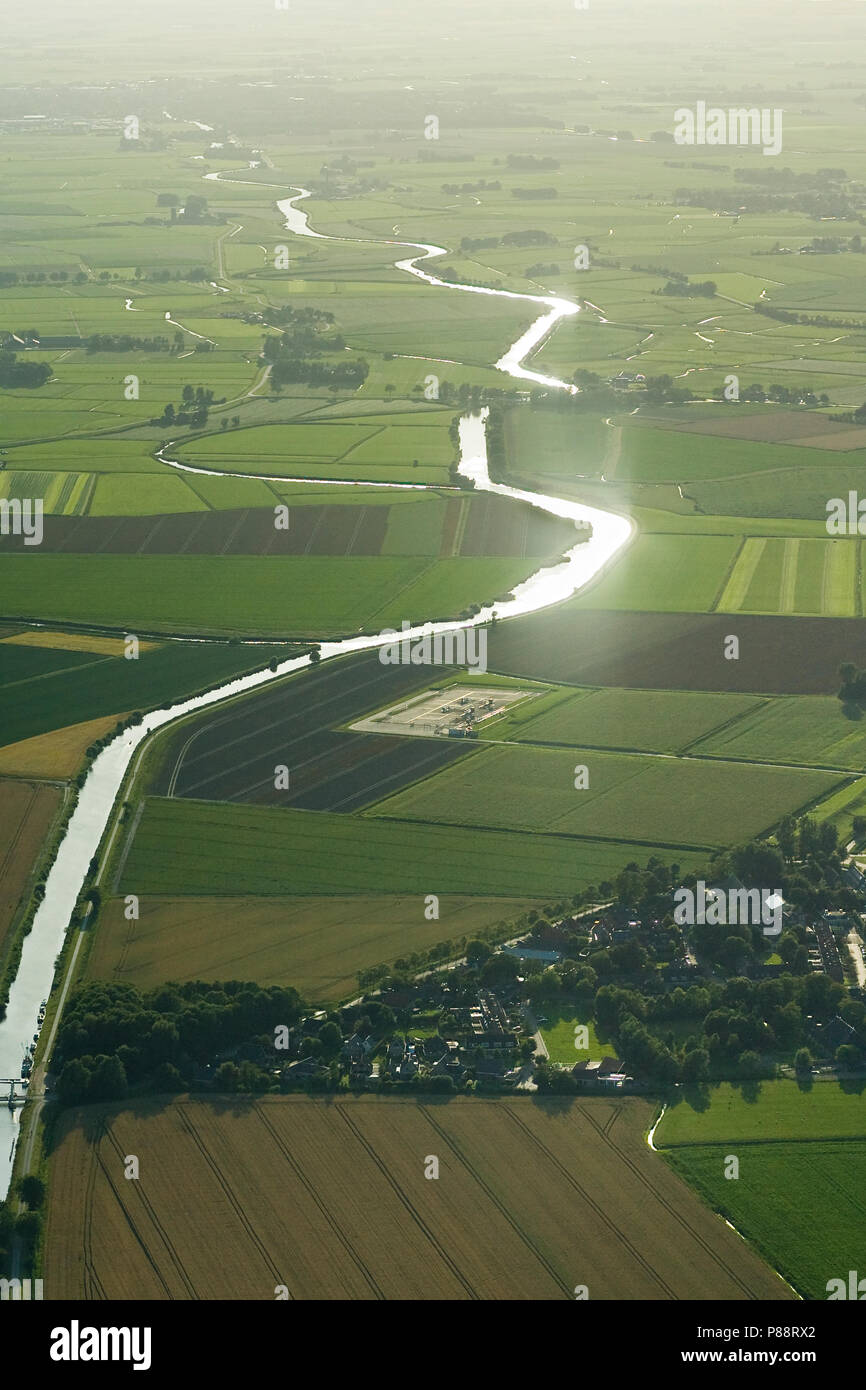 Dutch landscape seen from the air. The Netherlands photographed from ...