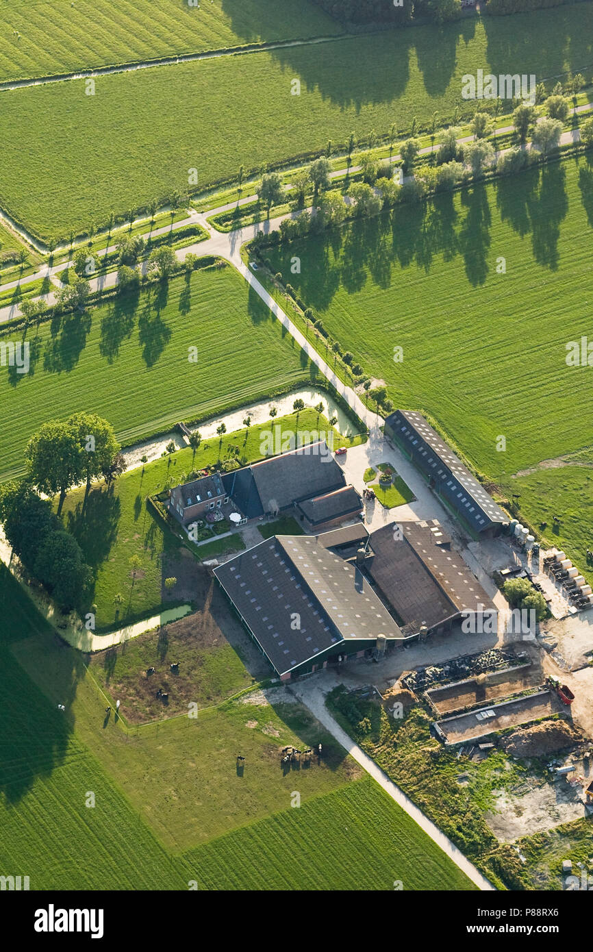 Dutch landscape seen from the air. The Netherlands photographed from ...