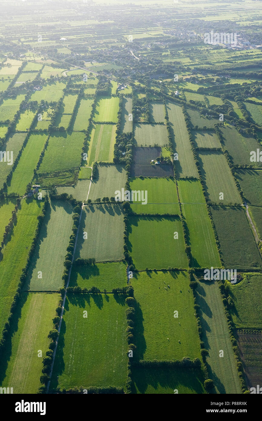 Dutch landscape seen from the air. The Netherlands photographed from ...