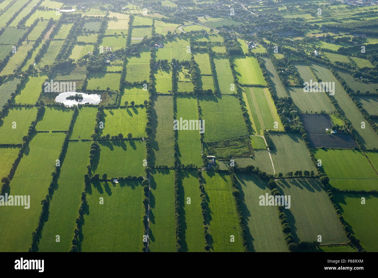 Dutch landscape seen from the air. The Netherlands photographed from ...