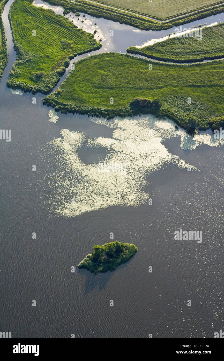 Dutch landscape seen from the air. The Netherlands photographed from ...