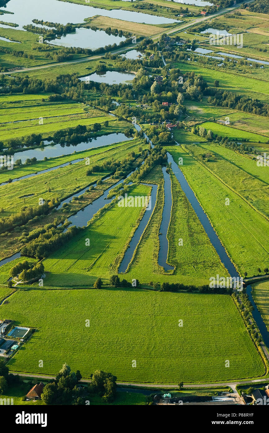 Dutch landscape seen from the air. The Netherlands photographed from ...