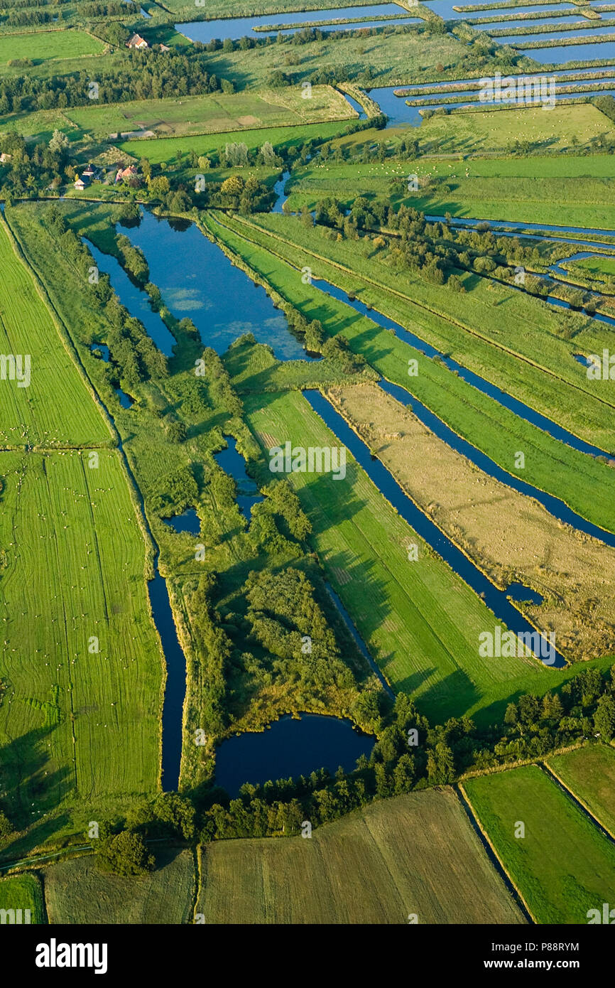 Dutch landscape seen from the air. The Netherlands photographed from ...