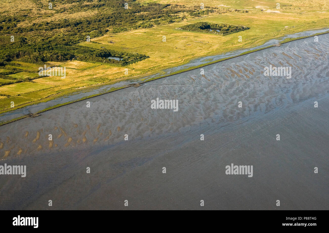 Wadden Sea Aerial Netherlands Stock Photos & Wadden Sea Aerial ...
