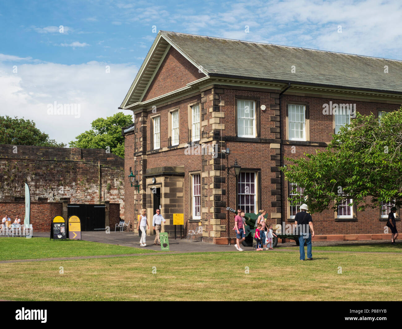Carlisle Castle, Cumbria, UK: military fortress and garrison in past ...