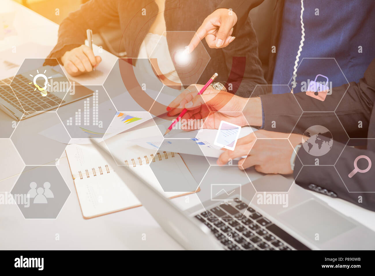 Business successful teamwork fintech hi-res stock photography and ...