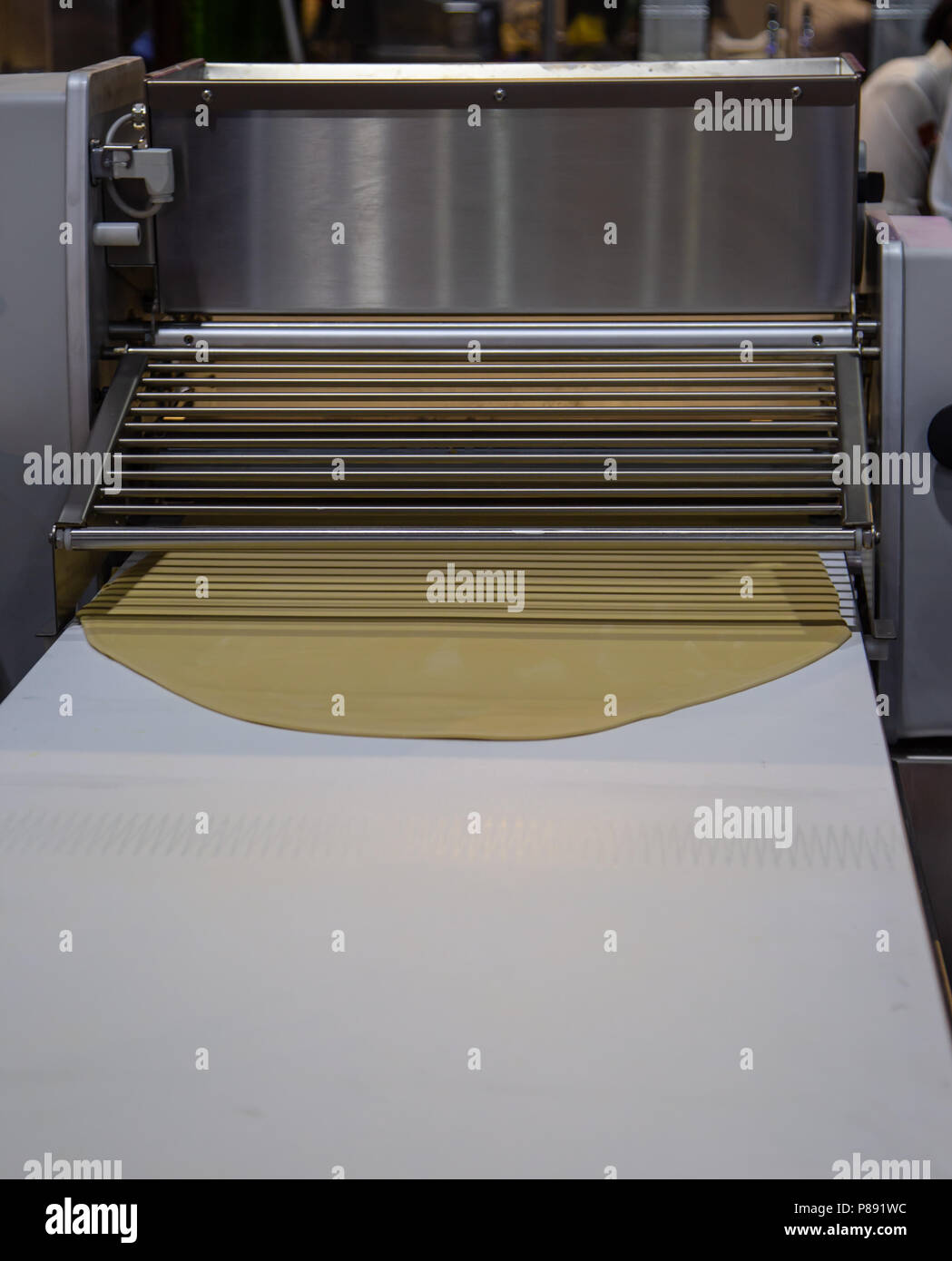 Dough sheeters machine for bakery production line Stock Photo - Alamy