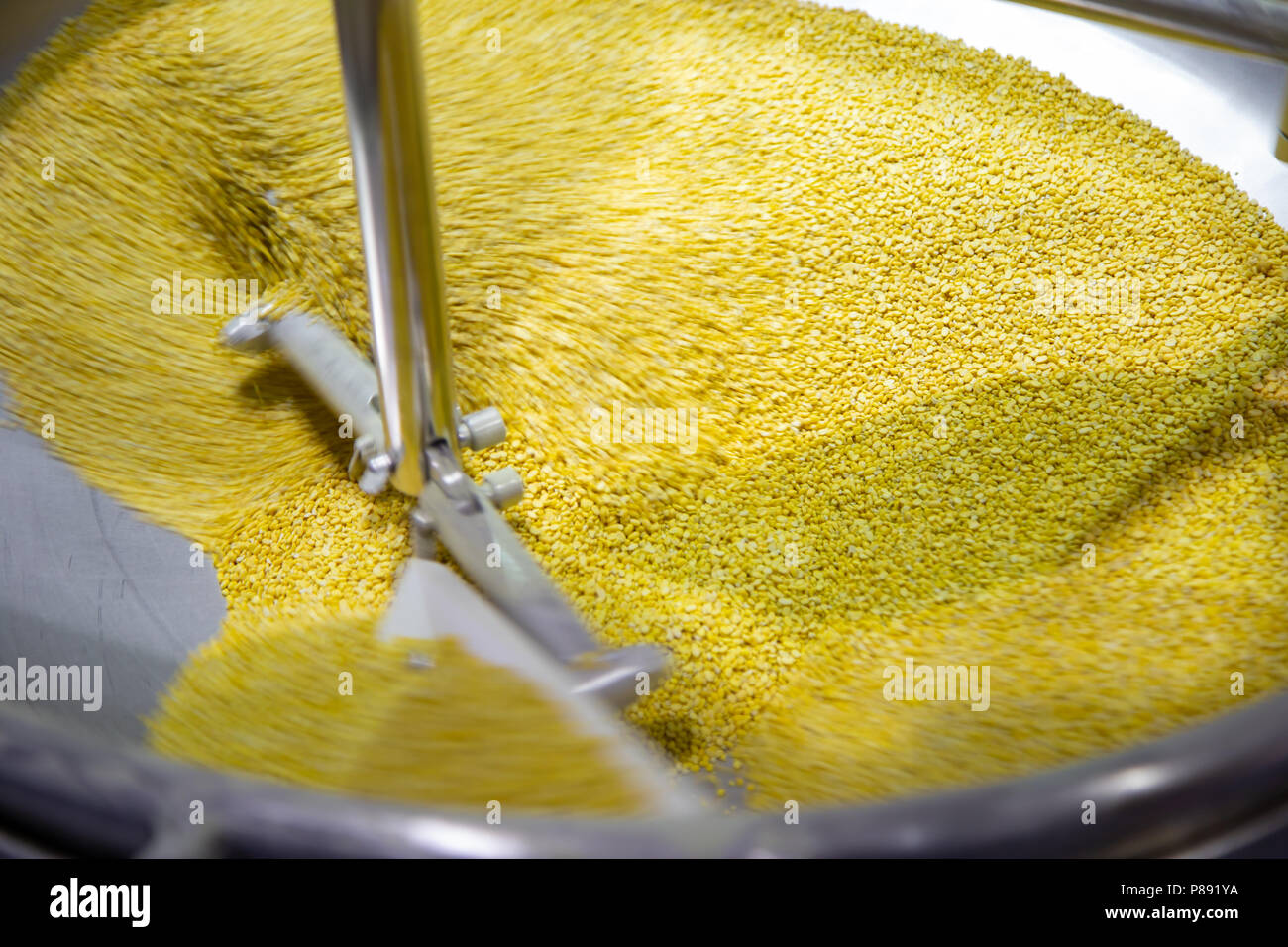 Blender machine large barrel mixing food ingredient Stock Photo - Alamy