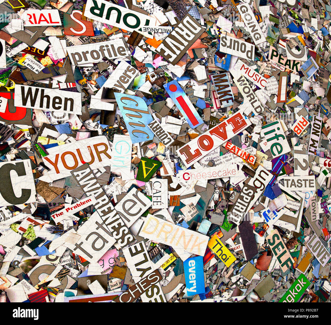 Random Colorful Words