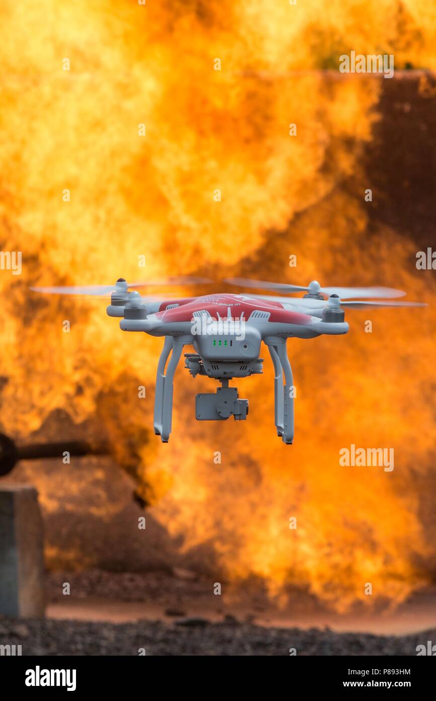 Firefighting drone hi-res stock photography and images - Alamy