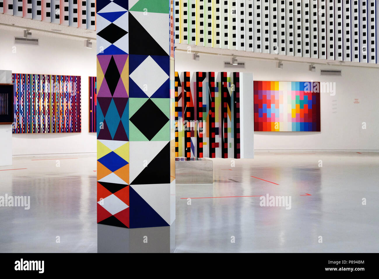 New Museum of art by Yaakov Agam - Israel, Rishon Lezion Stock Photo ...