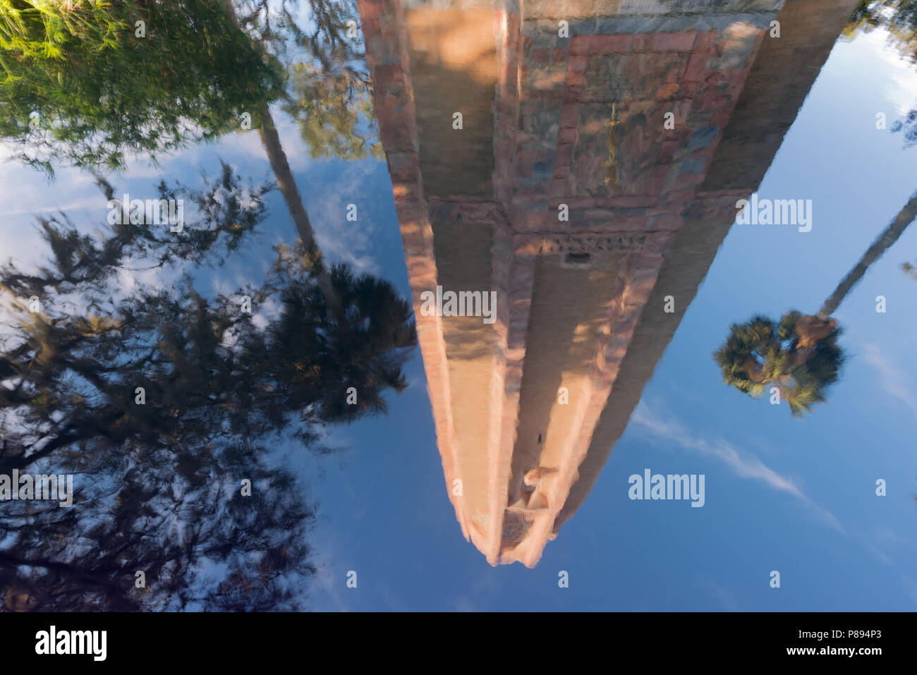 Reflection of gothic tower hi-res stock photography and images - Alamy