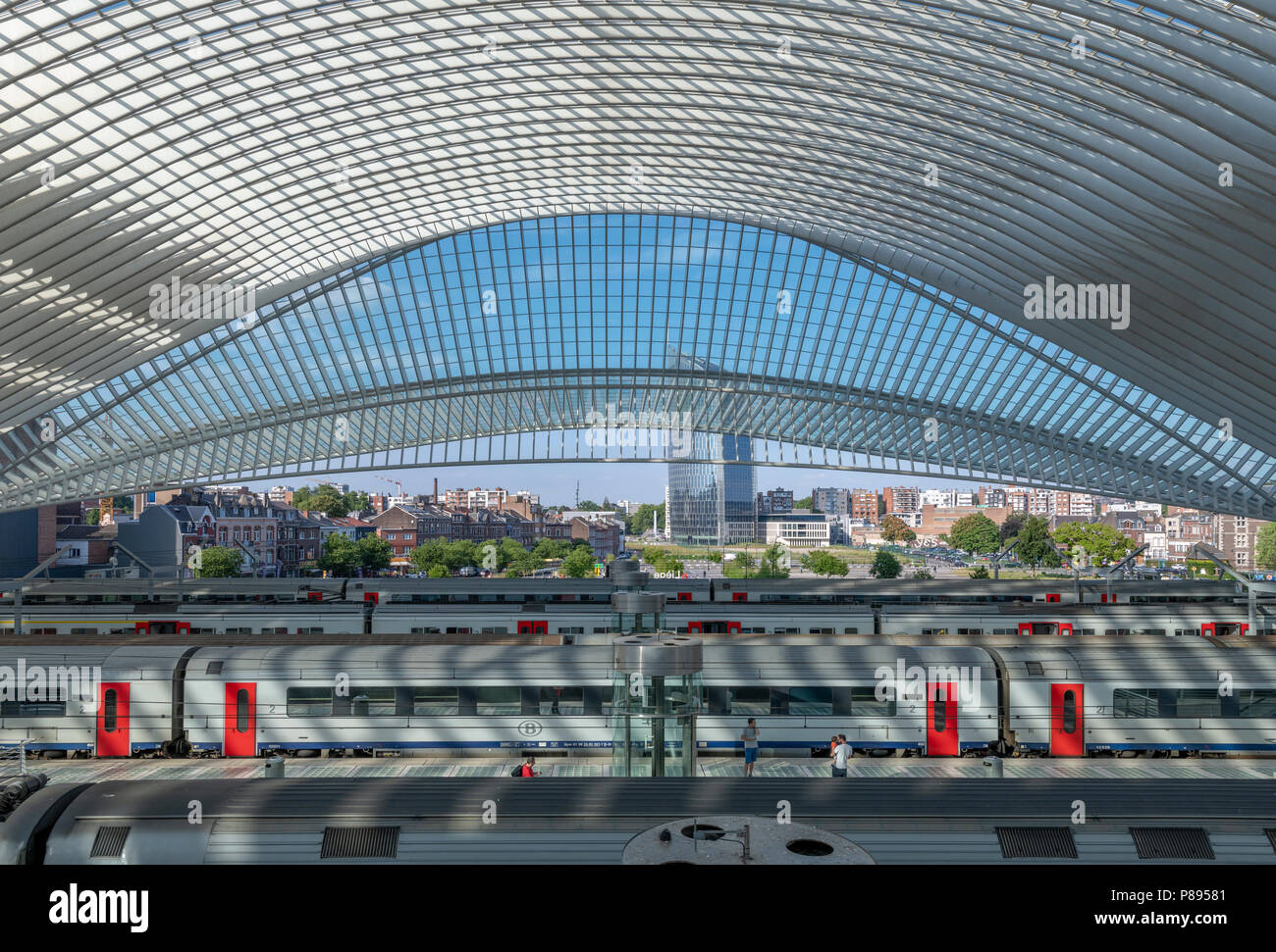 Liege Guillemins Station in Belgium, Architect Santiago Calatrava Stock ...