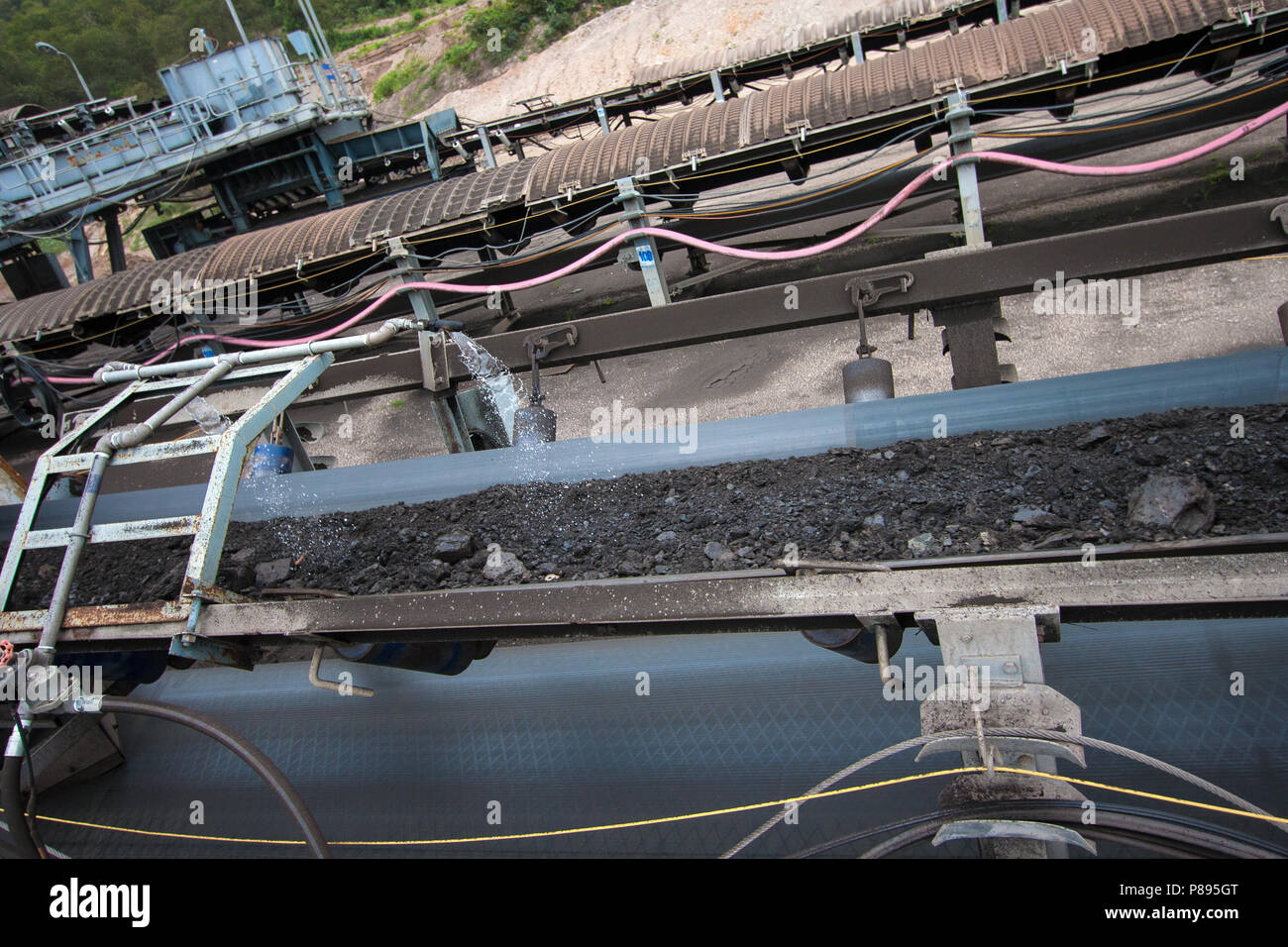 coal transportation line for processing Stock Photo - Alamy
