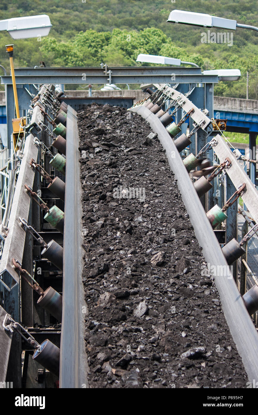coal transportation line for processing Stock Photo - Alamy