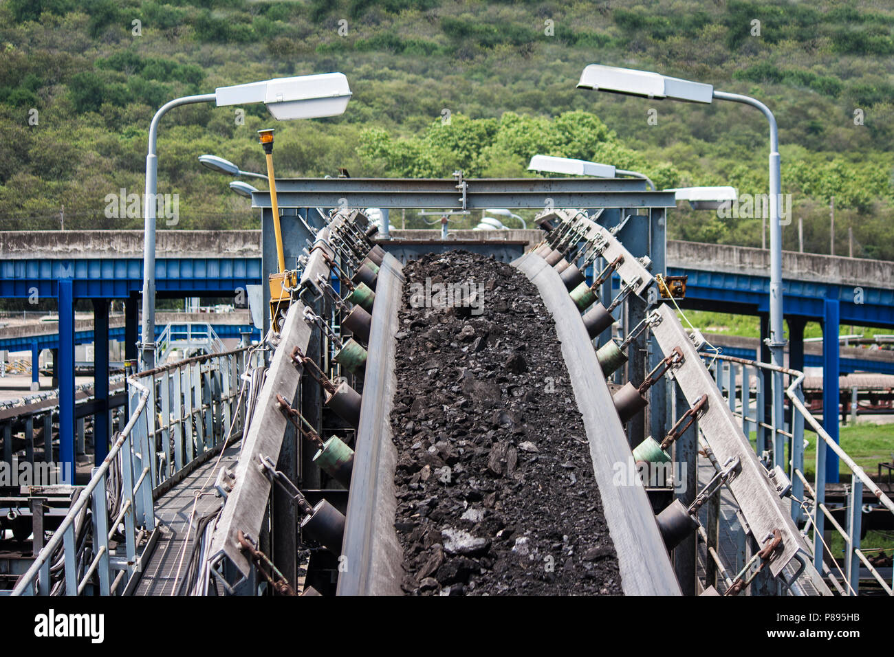 coal transportation line for processing Stock Photo - Alamy