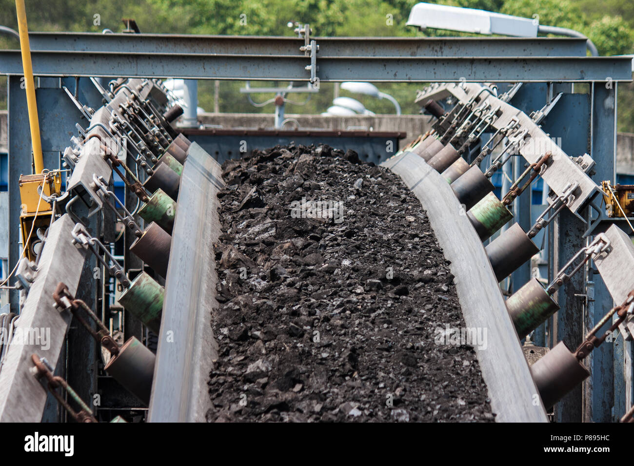 coal transportation line for processing Stock Photo - Alamy