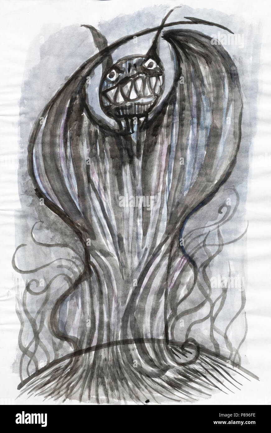 Demon Possession Illustration High Resolution Stock Photography and ...