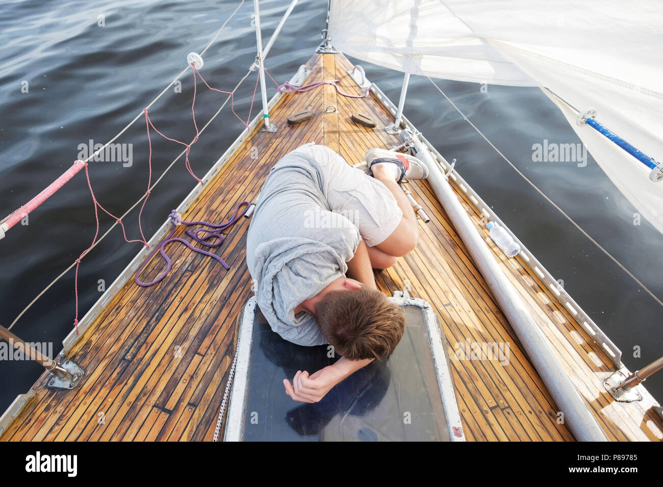 Male boat nausea hi-res stock photography and images - Alamy