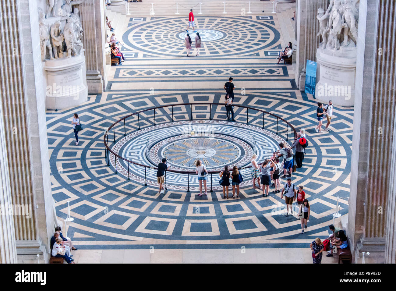 Foucault pendulum at pantheon in paris hi-res stock photography and ...