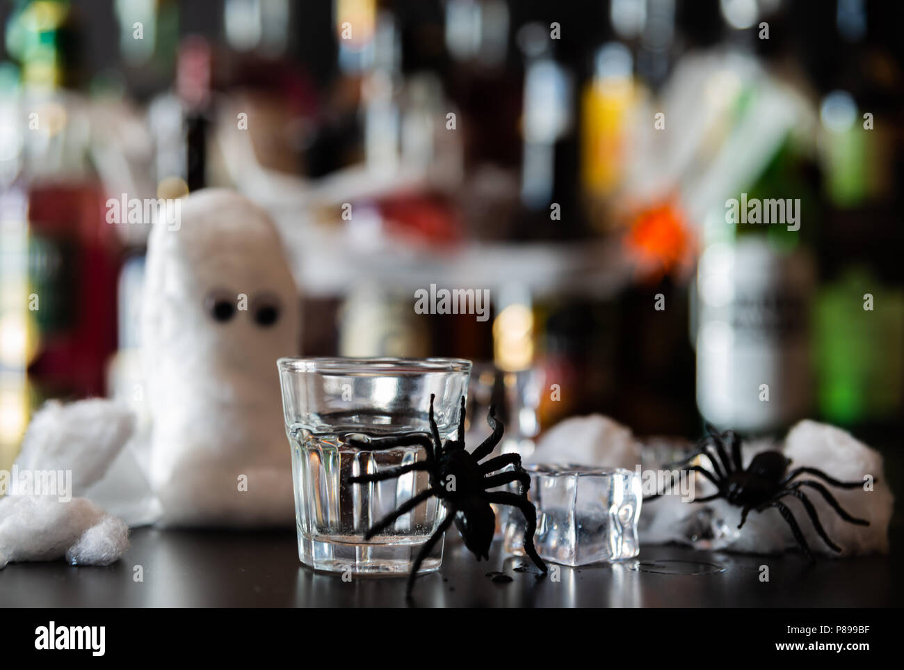 creepy halloween party cocktails with syringes of grenadine syrup as ...