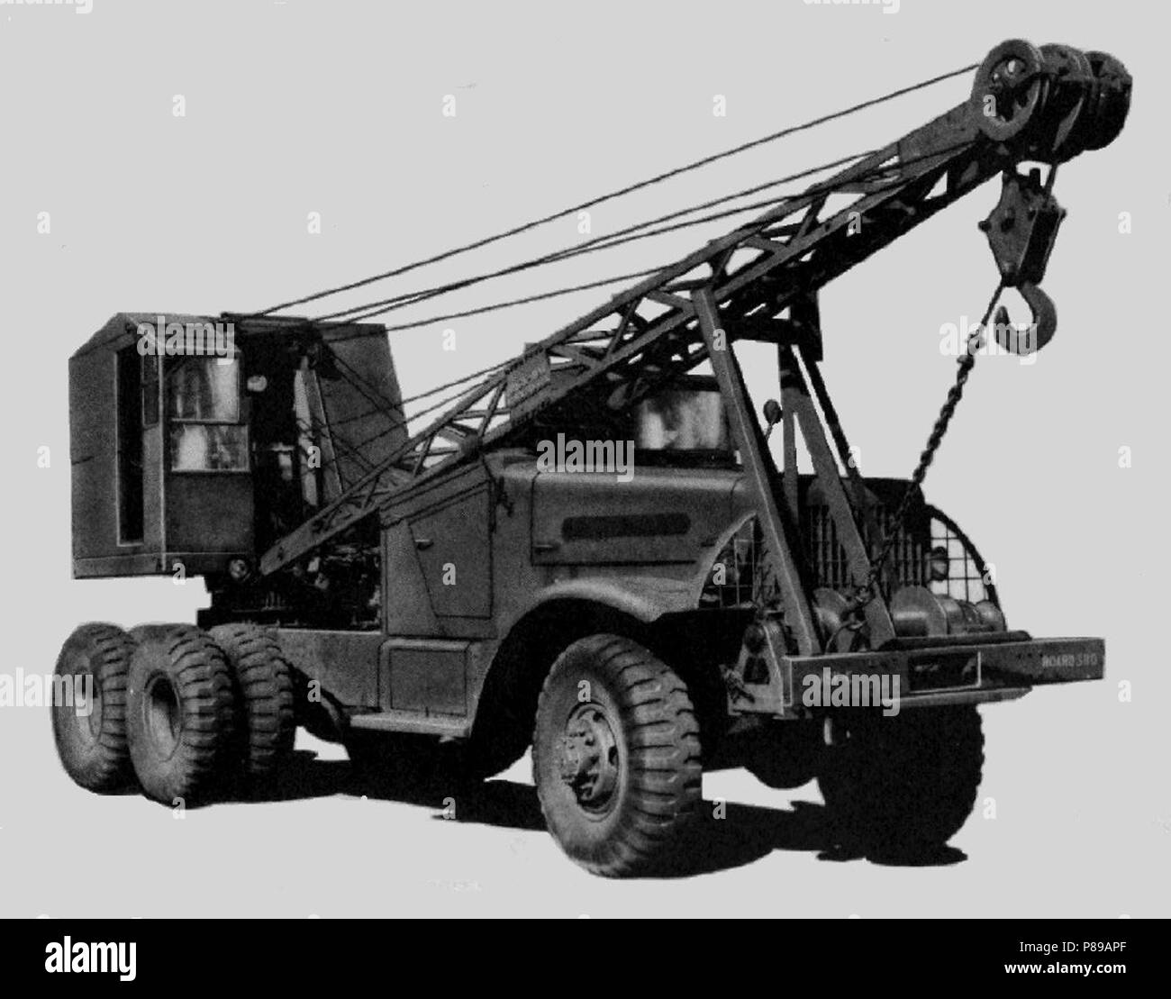 6 ton Crane truck Stock Photo - Alamy
