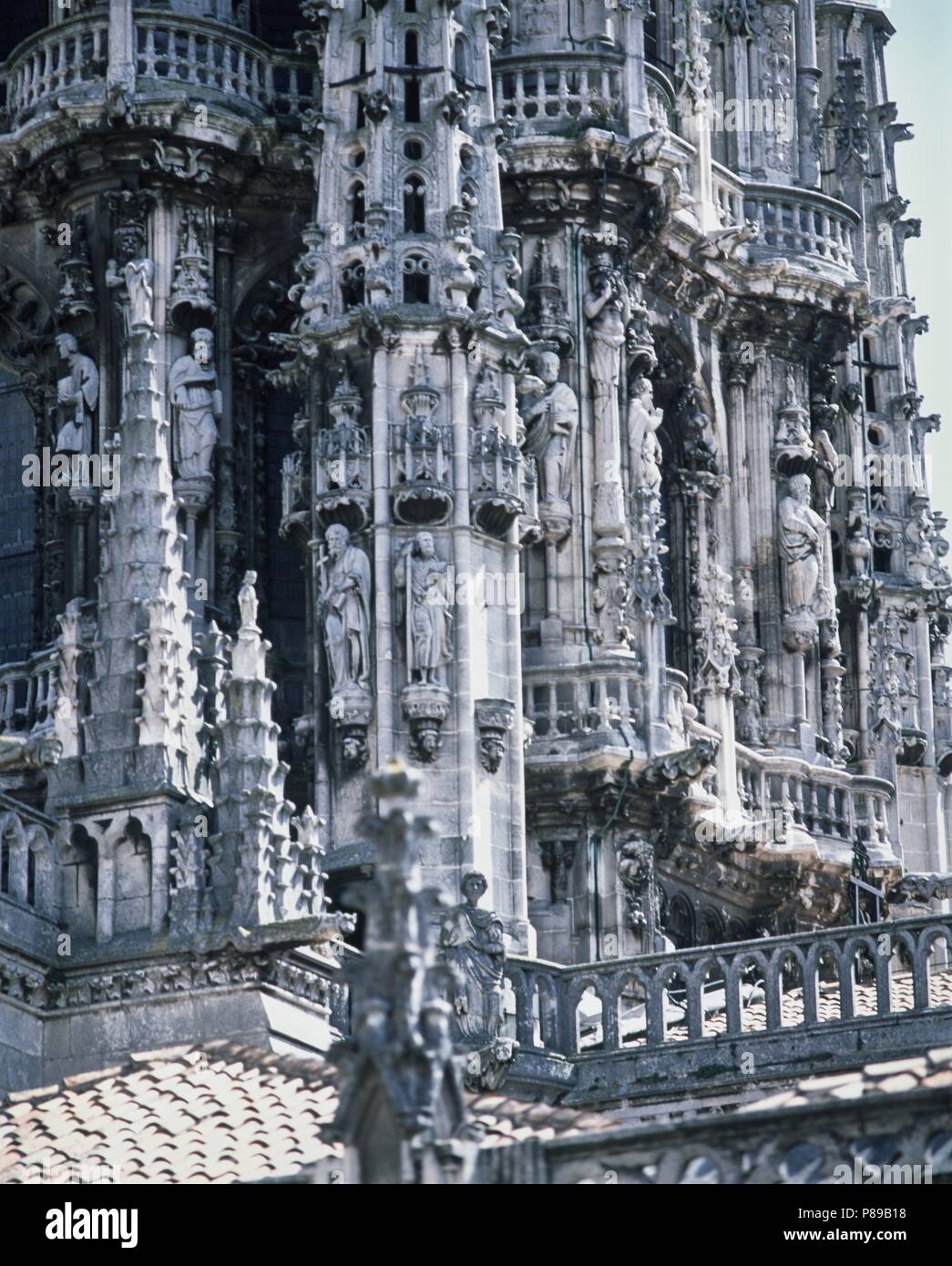 Detalle del exterior del cimborrio de la Catedral de Burgos, s.XVI ...