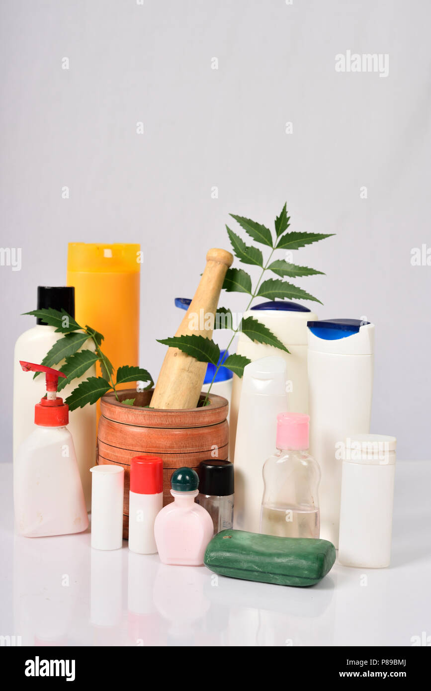 Ayurveda bath soap or neem soap or neem oil made in by Azadirachta ...