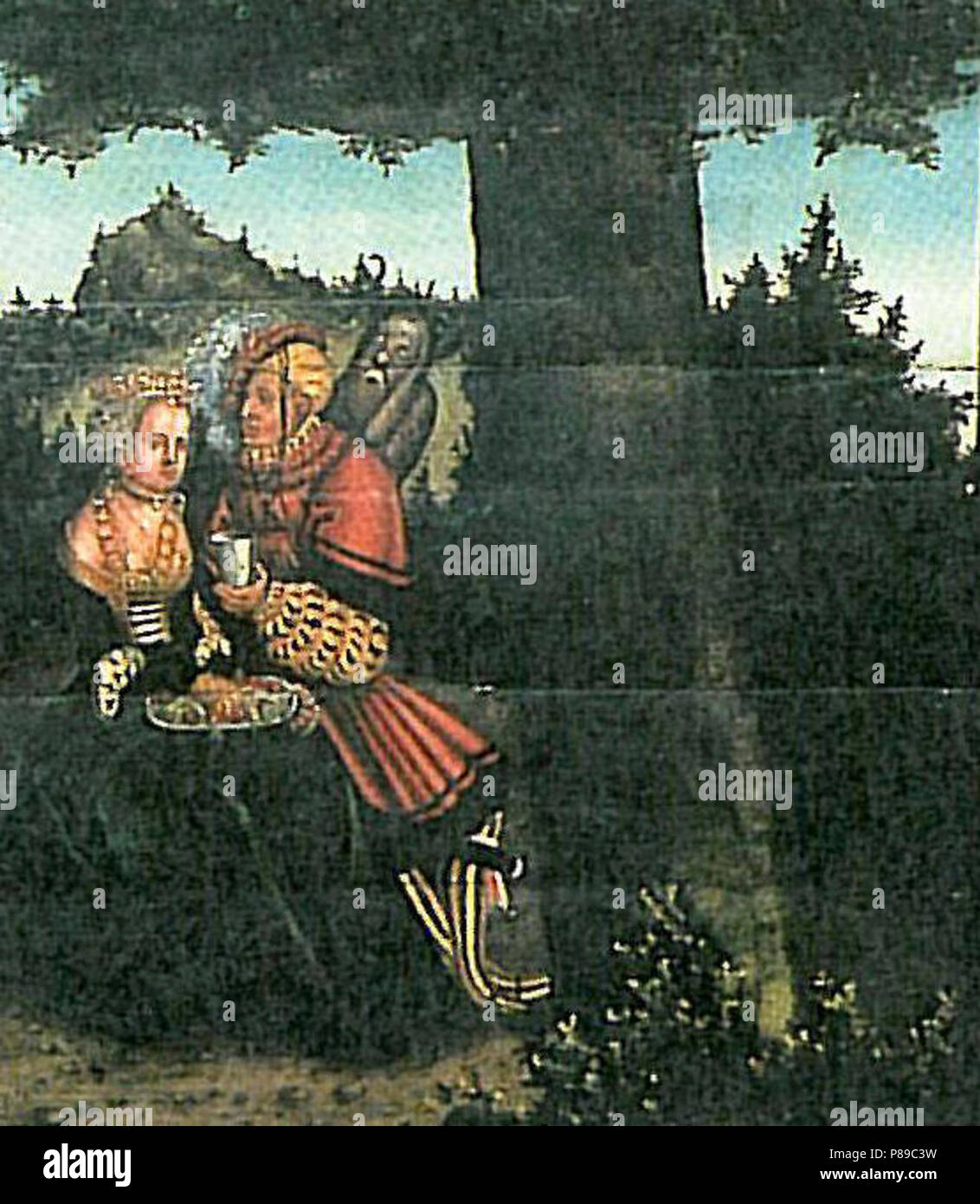 7 Gebot (Lucas Cranach d A Stock Photo - Alamy