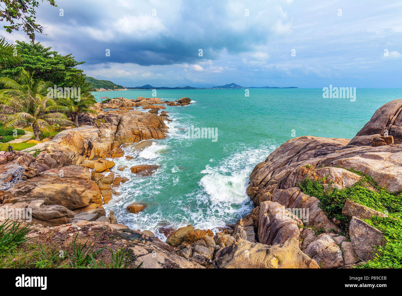 Beautiful nature of Koh Samui in Thailand Stock Photo - Alamy