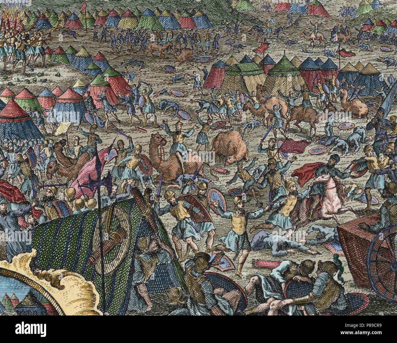 Battle in which Gideon, by God's command, have to liberate the people ...