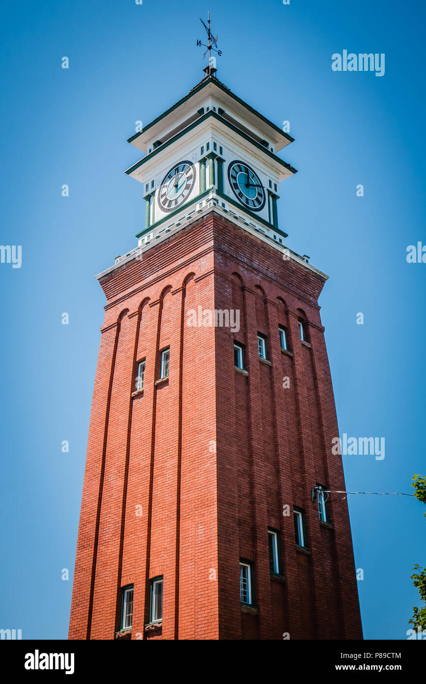 Clock tower in Gananoque Canada Stock Photo - Alamy