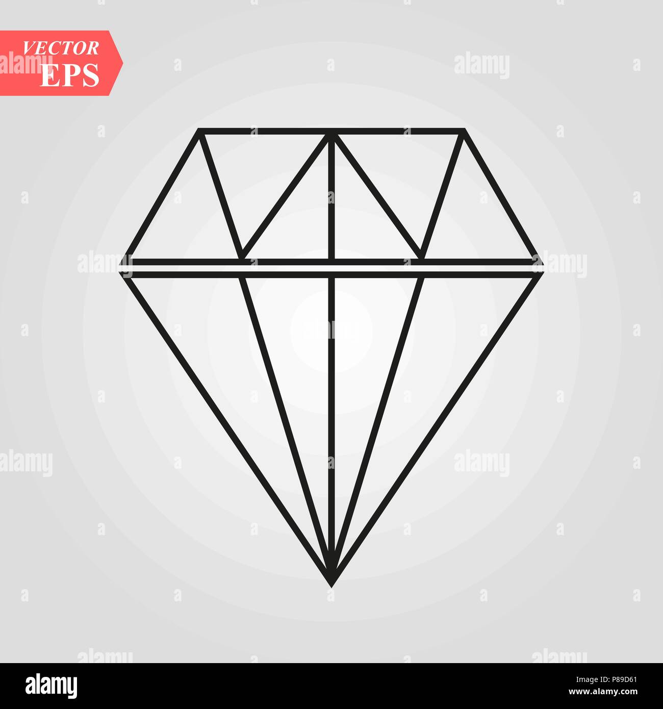 Vector diamonds and gems linear icons and logo design elements eps 10 ...