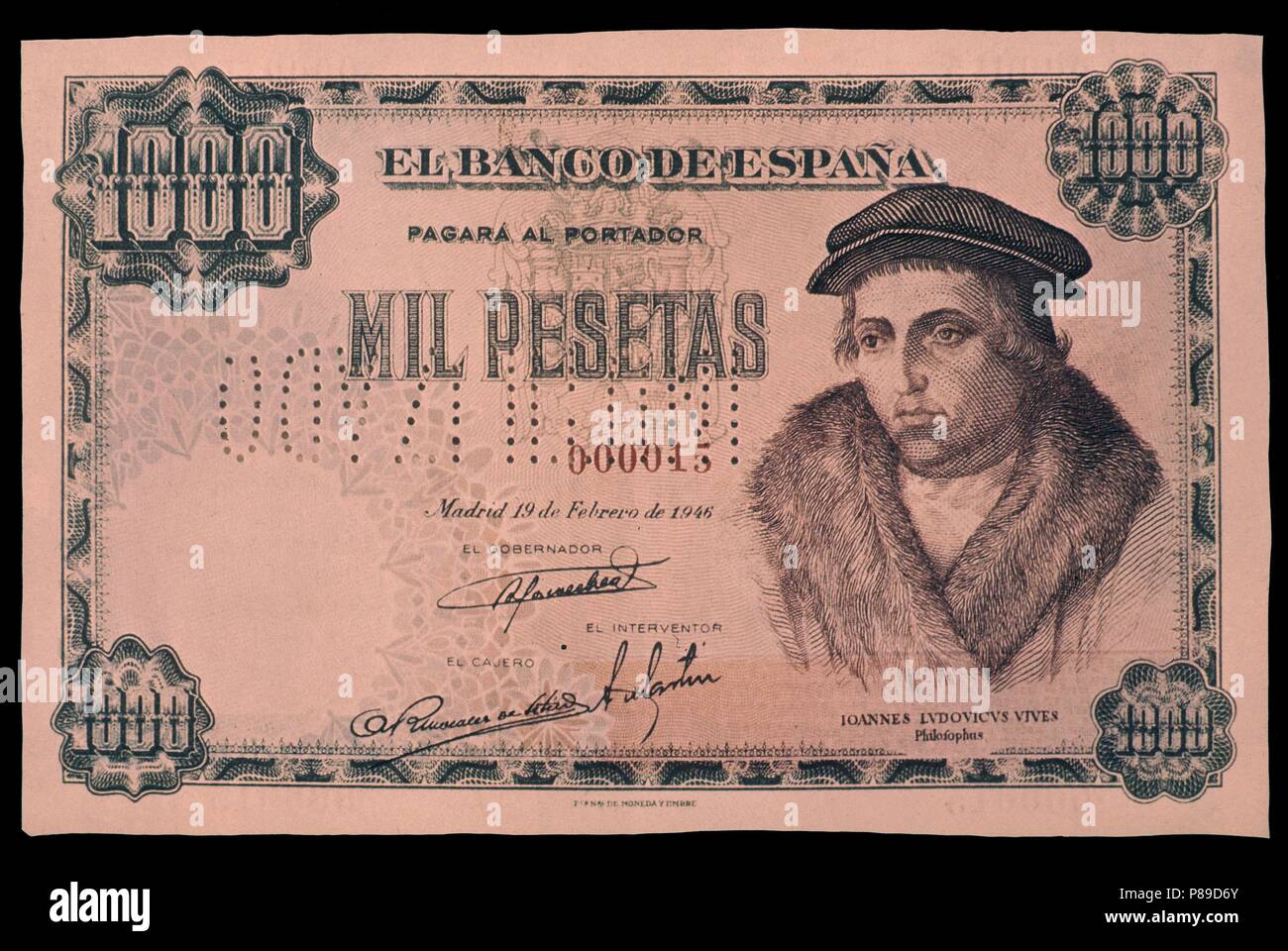1000 spanish pesetas note hi-res stock photography and images - Alamy