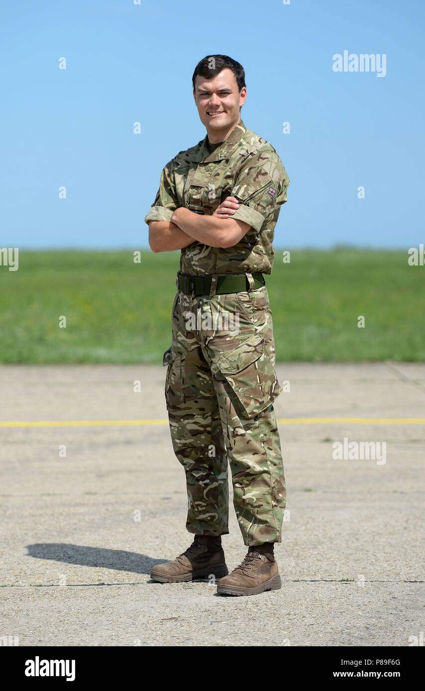 Flying Officer David Williams at Mihail Kogalniceanu air base in ...