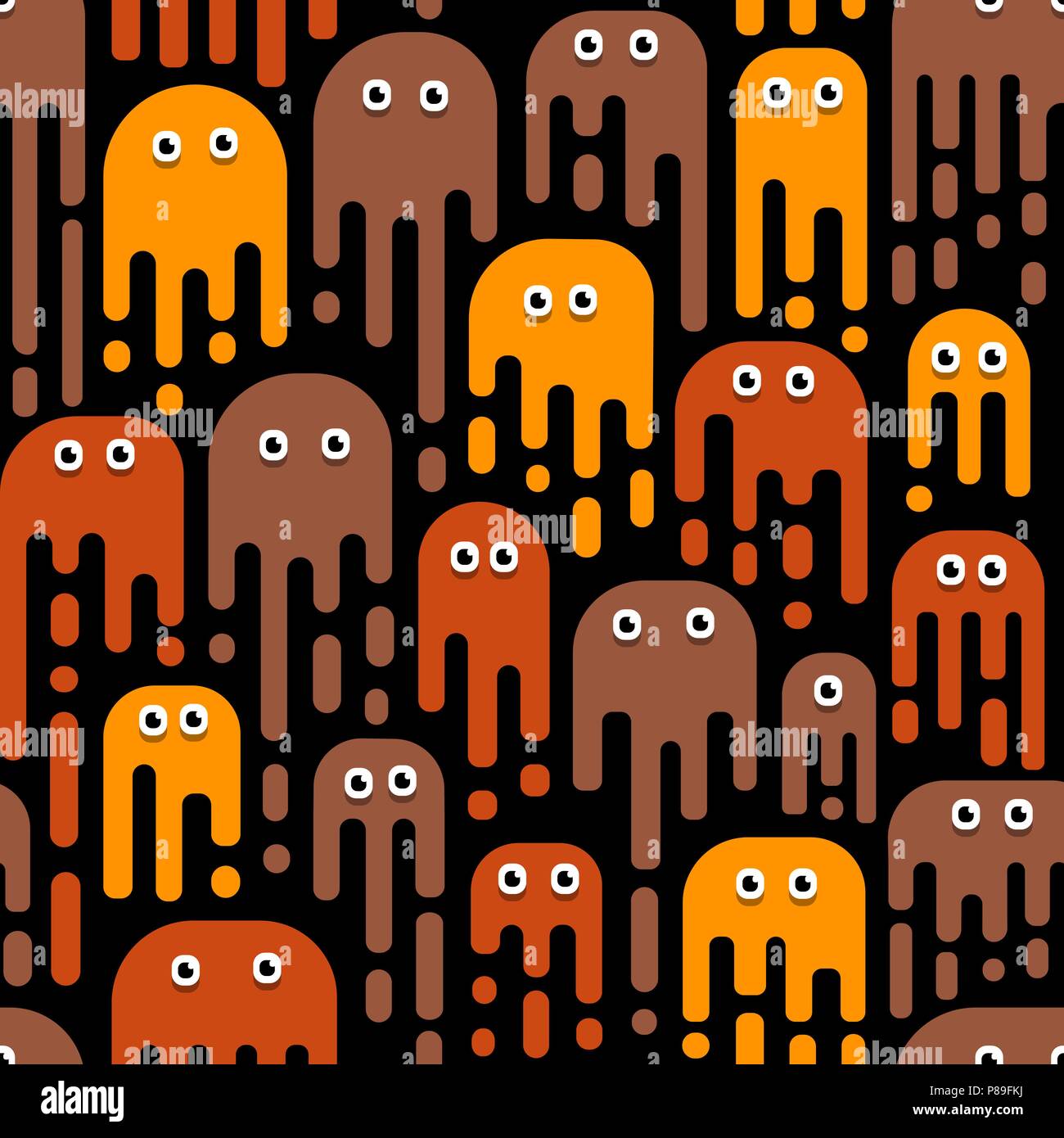 Monsters pattern, a pattern of mutant patterns, bacteria, viruses ...