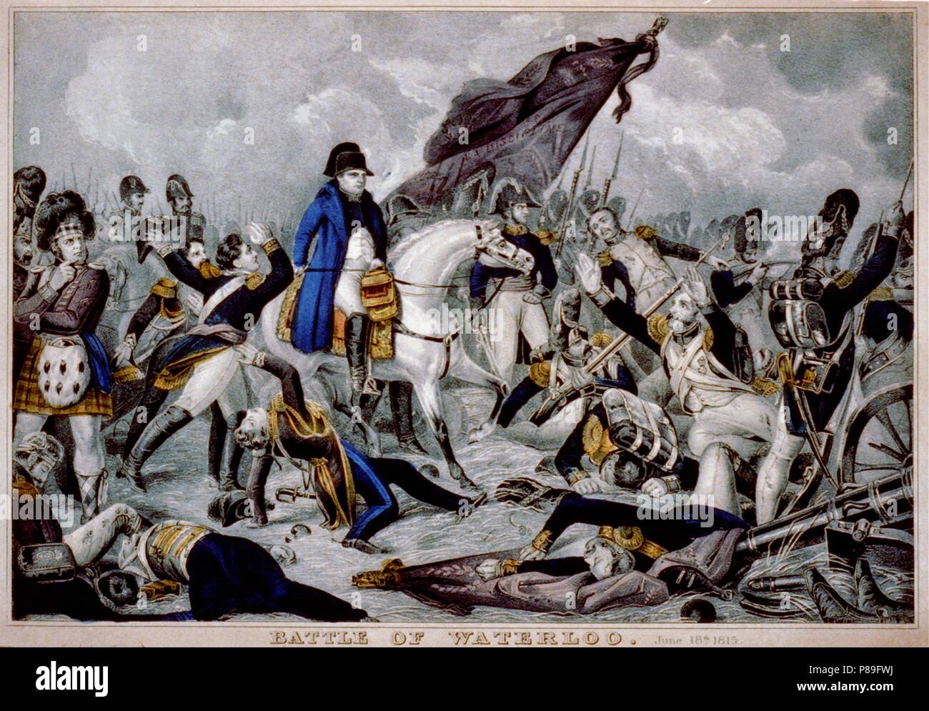 The Battle of Waterloo on 18th Juny 1815. Museum: A. Pushkin Memorial ...