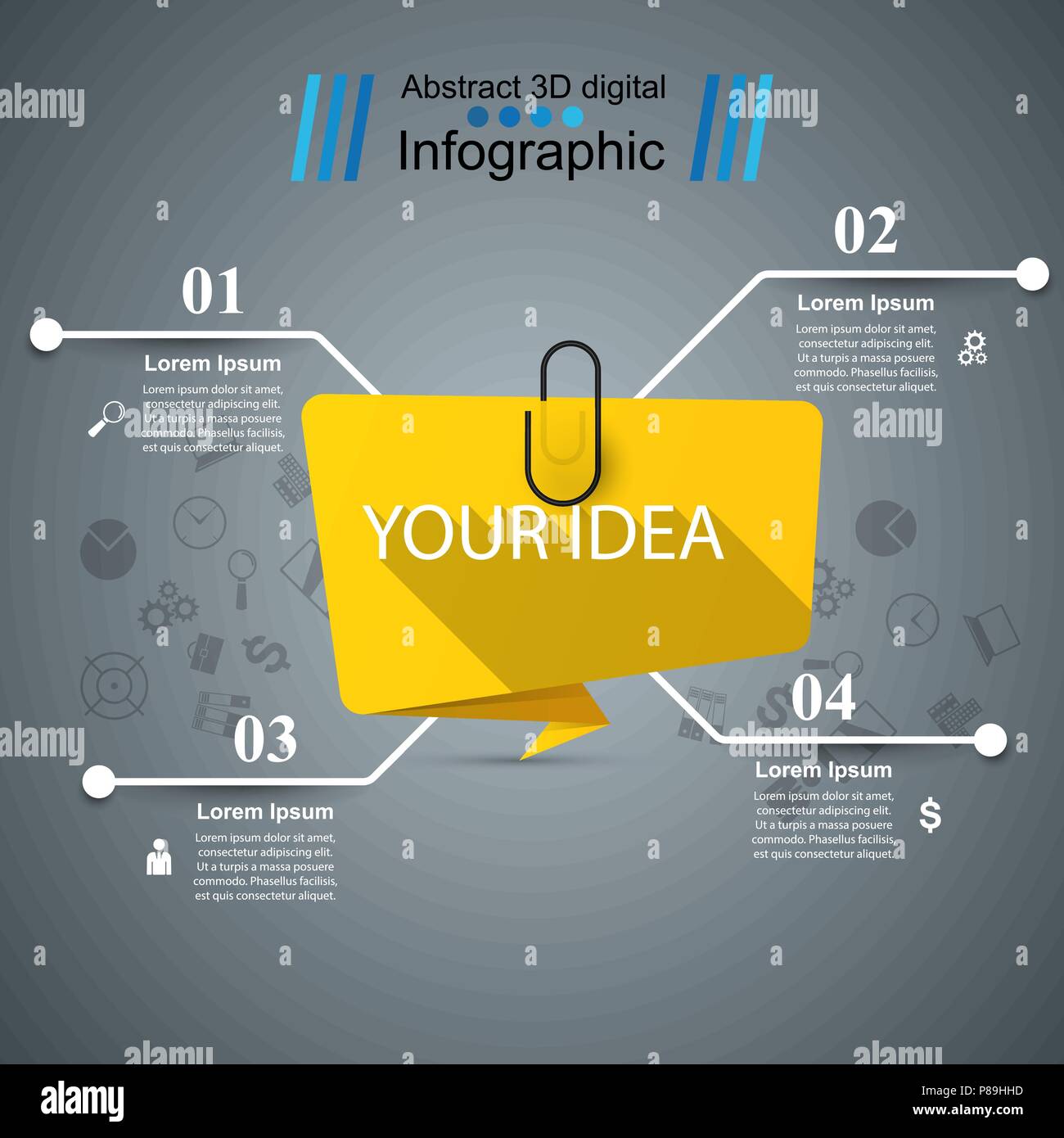 Paper banner - business infographic Stock Vector Image & Art - Alamy