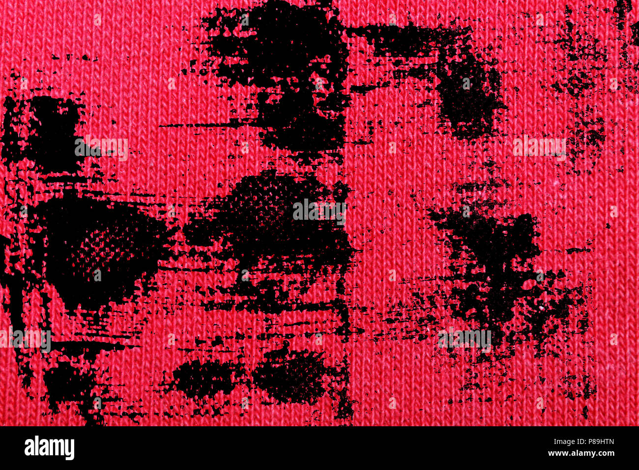 Grunge Fabric red colored texture or background Stock Photo - Alamy