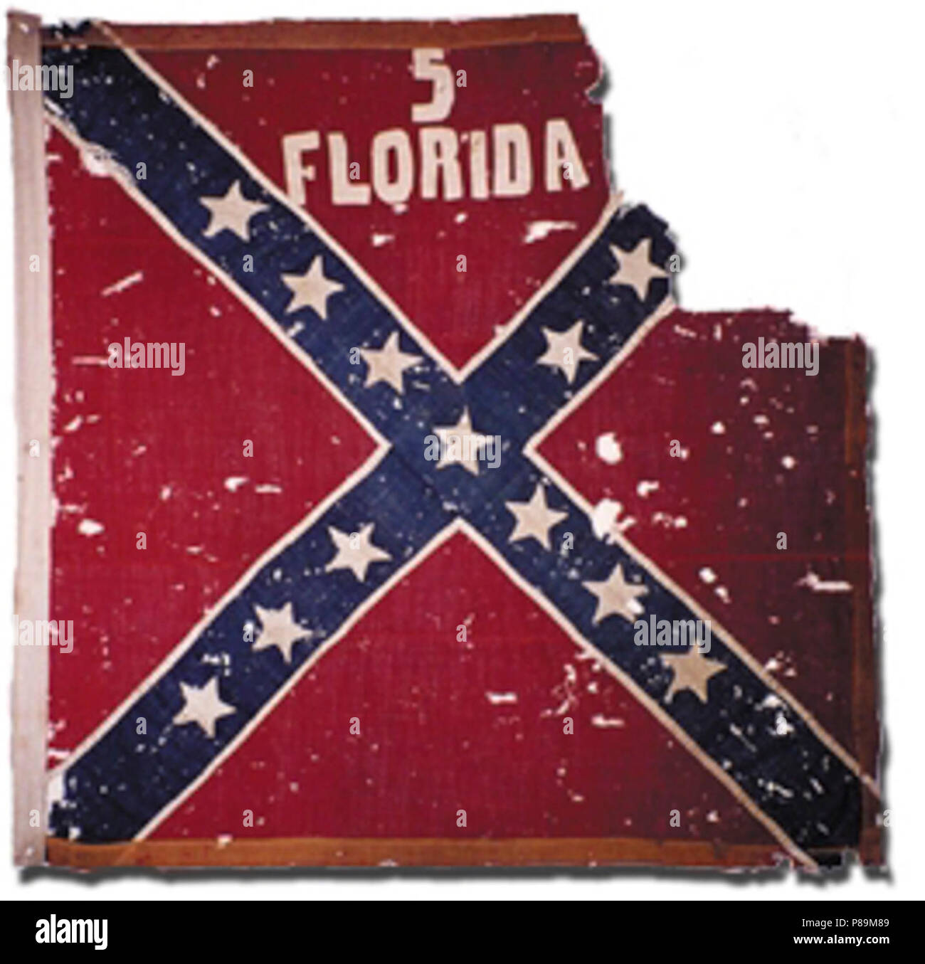 5th Florida Infantry Regiment flag Civil War Stock Photo - Alamy