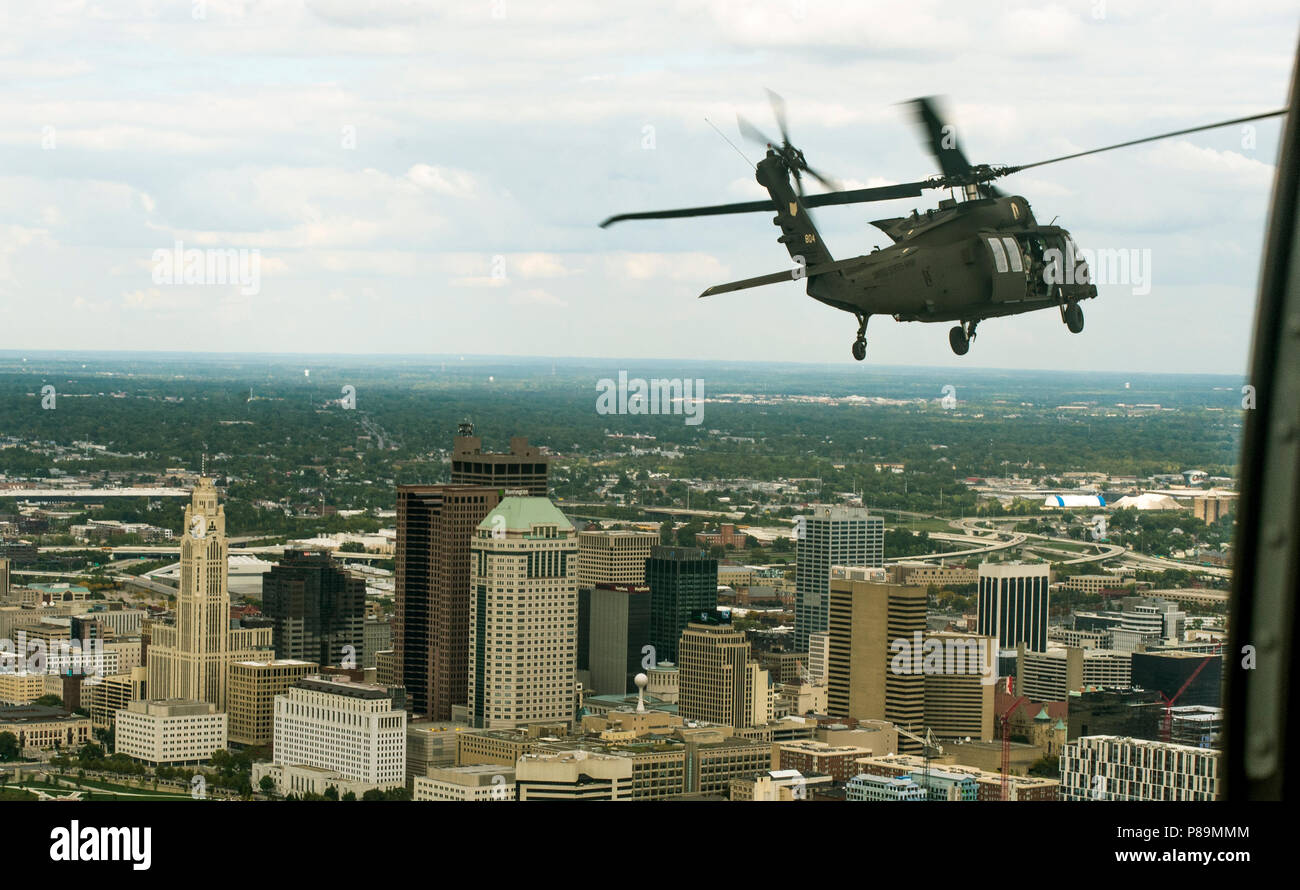 UH-60 Black Hawk helicopters from the Ohio Army National Guard’s 1st ...